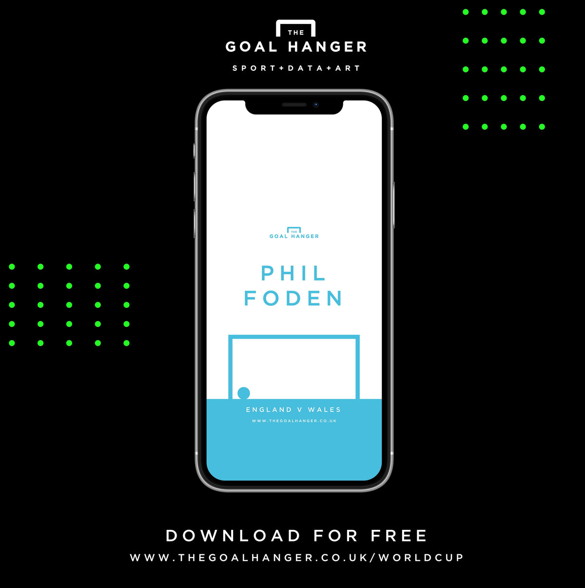 Phil Foden: England v Wales Phone Screen — The Goal Hanger
