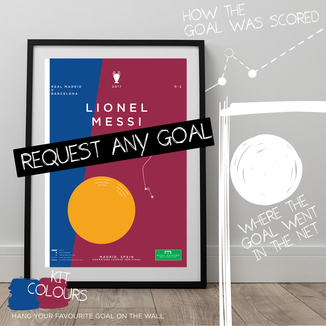 Football Art Print Favourite Goal | Lionel Messi Gift Idea — The Goal ...